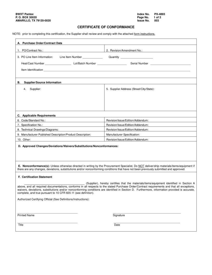 Coc Certificate Of Conformance Prntbl concejomunicipaldechinu gov co